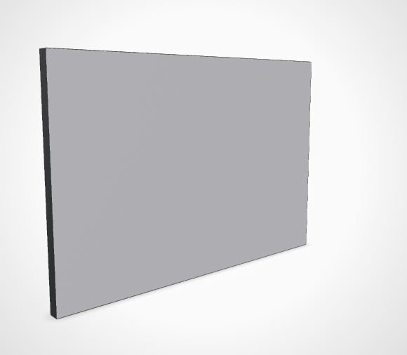 Rockfon Canva Standabsorber 1200x1800x61 mm, Gestell schwarz ...