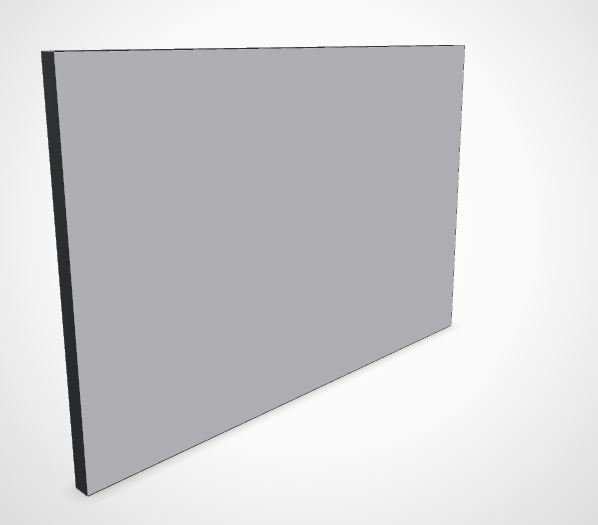 Rockfon Canva Standabsorber 1200x1800x61 mm, Gestell schwarz ...