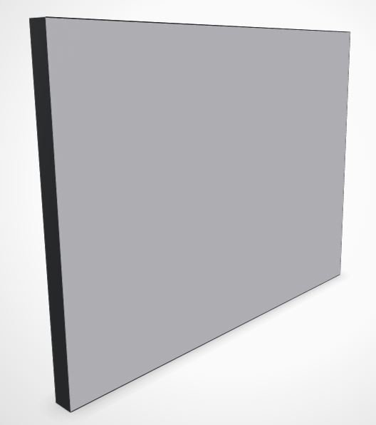Rockfon Canva Standabsorber 1000x1300x61 mm, Gestell schwarz ...
