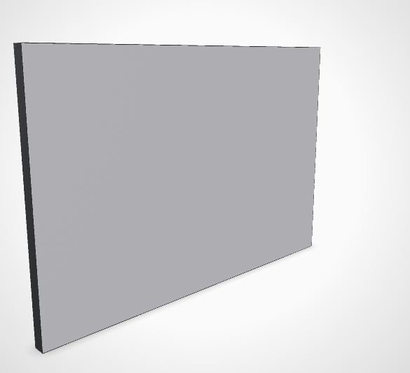 Rockfon Canva Standabsorber 1200x1800x61 mm, Gestell schwarz ...