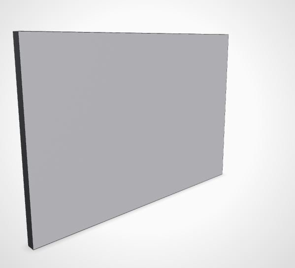 Rockfon Canva Standabsorber 1200x1800x61 mm, Gestell schwarz ...