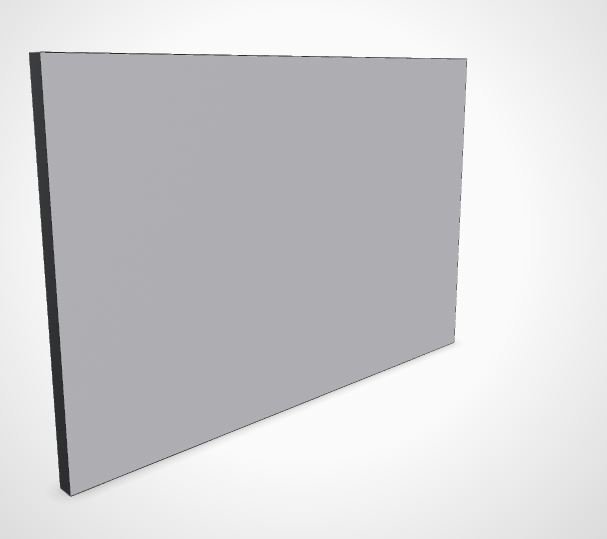 Rockfon Canva Standabsorber 1200x1800x61 mm, Gestell schwarz ...