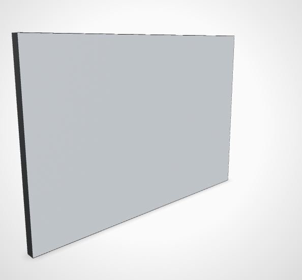 Rockfon Canva Standabsorber 1200x1800x61 mm, Gestell schwarz ...