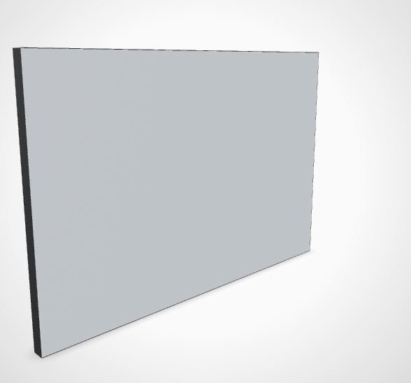Rockfon Canva Standabsorber 1200x1800x61 mm, Gestell schwarz ...