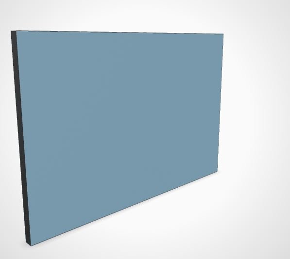 Rockfon Canva Standabsorber 1200x1800x61 mm, Gestell schwarz ...