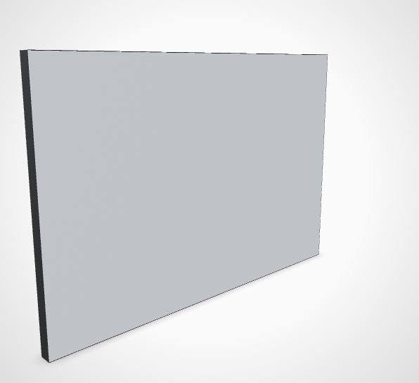 Rockfon Canva Standabsorber 1200x1800x61 mm, Gestell schwarz ...