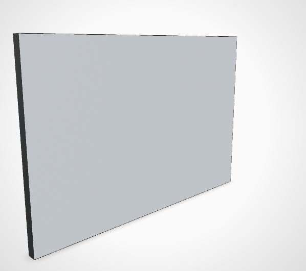 Rockfon Canva Standabsorber 1200x1800x61 mm, Gestell schwarz ...