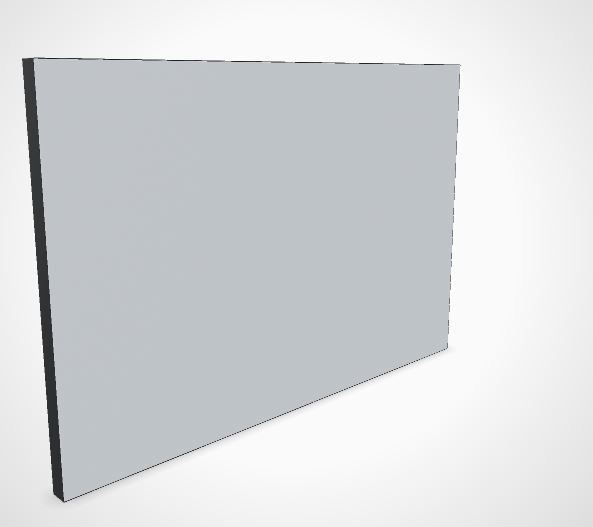 Rockfon Canva Standabsorber 1200x1800x61 mm, Gestell schwarz ...