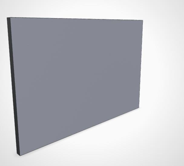 Rockfon Canva Standabsorber 1200x1800x61 mm, Gestell schwarz ...