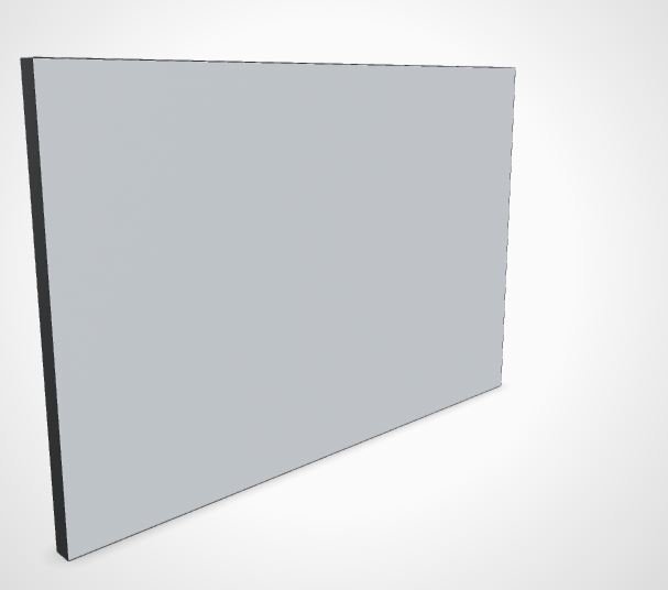 Rockfon Canva Standabsorber 1200x1800x61 mm, Gestell schwarz ...