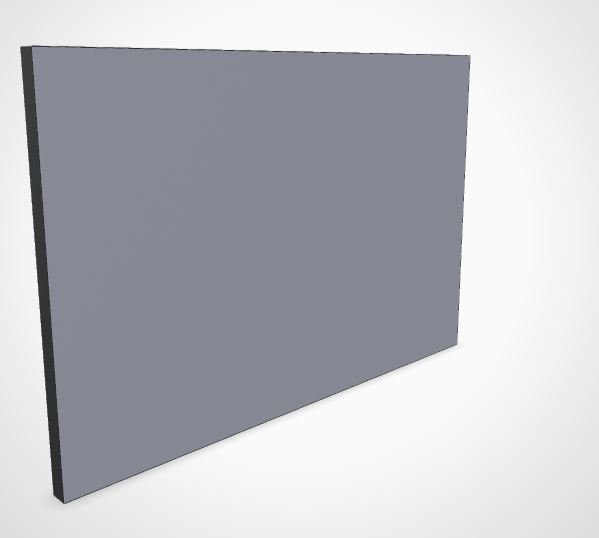 Rockfon Canva Standabsorber 1200x1800x61 mm, Gestell schwarz ...