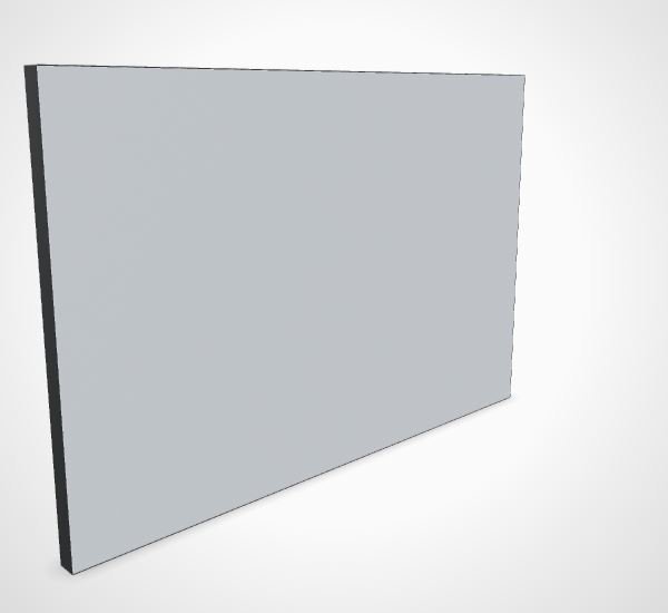 Rockfon Canva Standabsorber 1200x1800x61 mm, Gestell schwarz ...