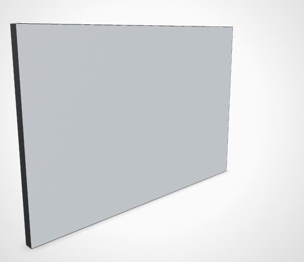 Rockfon Canva Standabsorber 1700x1300x61 mm, Gestell schwarz ...