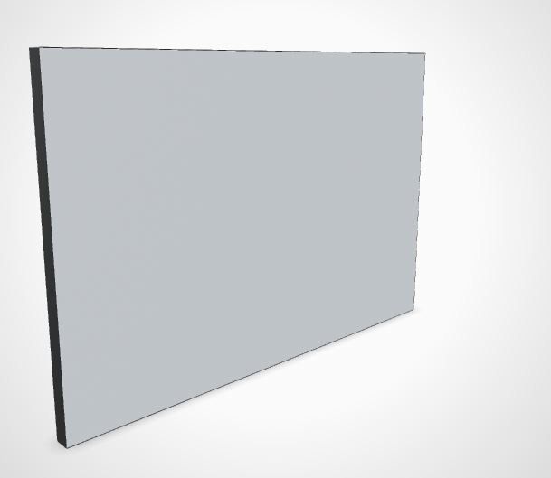 Rockfon Canva Standabsorber 1700x1300x61 mm, Gestell schwarz ...