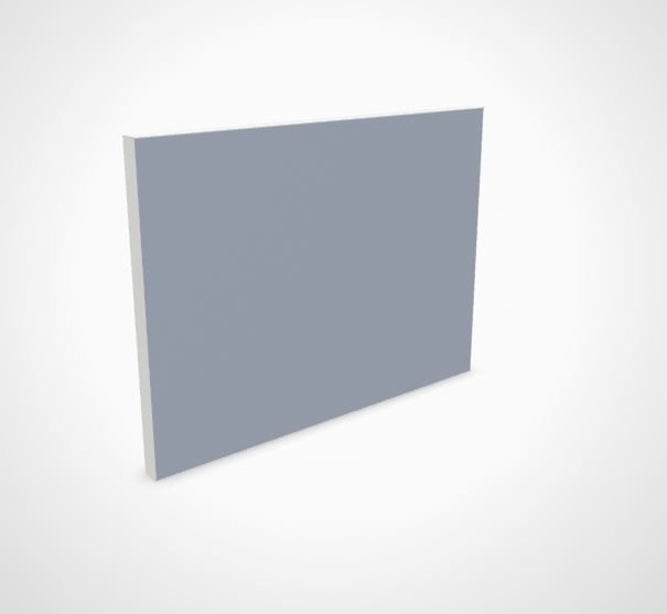 Rockfon Canva Standabsorber 1000x1300x61 mm, Gestell weiß, zweifarbig ...