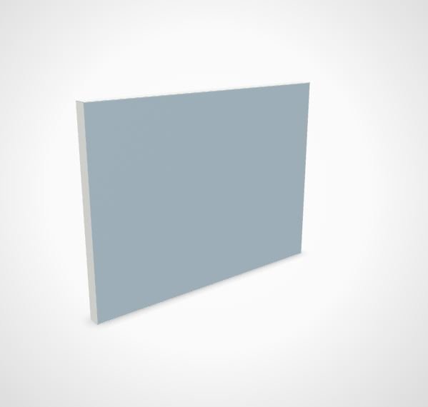 Rockfon Canva Standabsorber 1000x1300x61 mm, Gestell weiß, zweifarbig ...