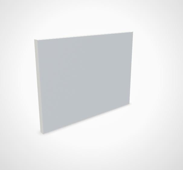 Rockfon Canva Standabsorber 1000x1300x61 mm, Gestell weiß, zweifarbig ...