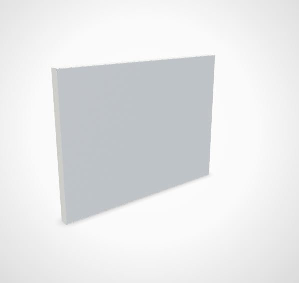 Rockfon Canva Standabsorber 1000x1300x61 mm, Gestell weiß, zweifarbig ...