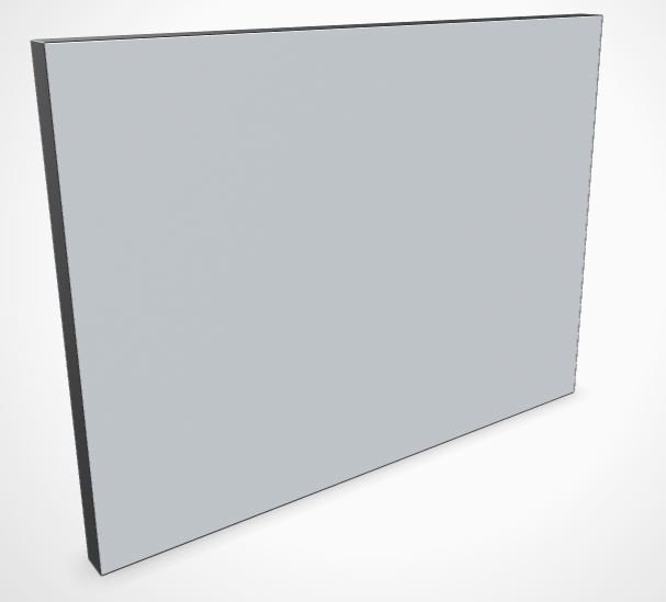 Rockfon Canva Standabsorber 1000x1300x61 mm, Gestell schwarz ...