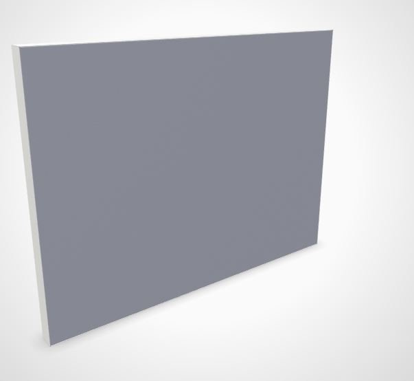 Rockfon Canva Standabsorber 1000x1300x61 mm, Gestell weiß, zweifarbig ...