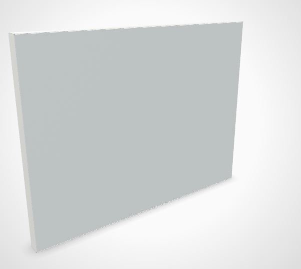 Rockfon Canva Standabsorber 1200x1800x61 mm, Gestell weiß, zweifarbig ...