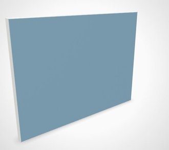 Rockfon Canva Standabsorber 1200x1800x61 mm, Gestell weiß, zweifarbig ...
