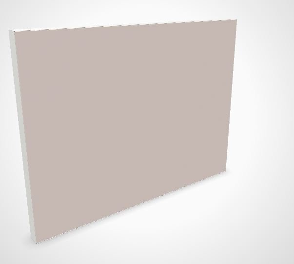 Rockfon Canva Standabsorber 1200x1800x61 mm, Gestell weiß, zweifarbig ...