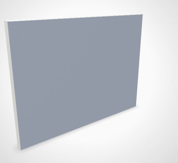 Rockfon Canva Standabsorber 1200x1800x61 mm, Gestell weiß, zweifarbig ...