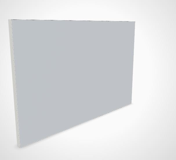 Rockfon Canva Standabsorber 1200x1800x61 mm, Gestell weiß, zweifarbig ...