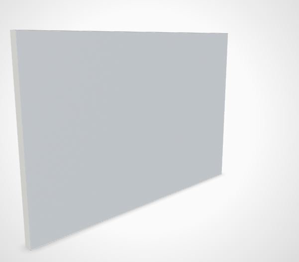 Rockfon Canva Standabsorber 1200x1800x61 mm, Gestell weiß, zweifarbig ...