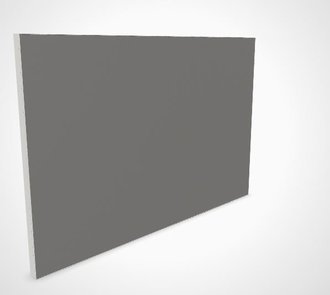 Rockfon Canva Standabsorber 1700x1300x61 mm, Gestell weiß, zweifarbig ...