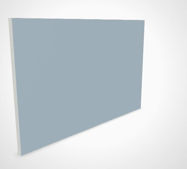 Rockfon Canva Standabsorber 1700x1300x61 mm, Gestell weiß, zweifarbig ...