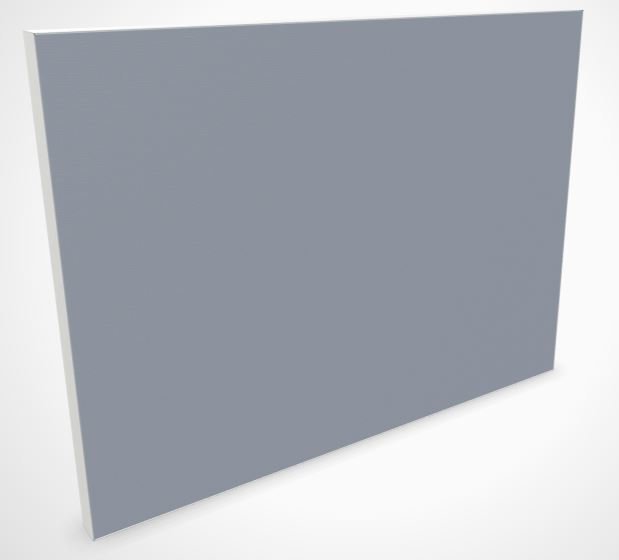 Rockfon Canva Standabsorber 1700x1300x61 mm, Gestell weiß, zweifarbig ...