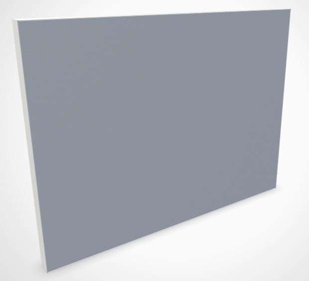 Rockfon Canva Standabsorber 1700x1300x61 mm, Gestell weiß, zweifarbig ...