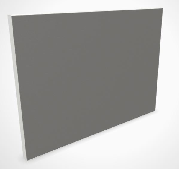 Rockfon Canva Standabsorber 1200x1800x61 mm, Gestell weiß, zweifarbig ...