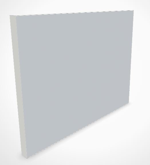 Rockfon Canva Absorber hängend 1200x1800x61 mm, Gestell weiß ...