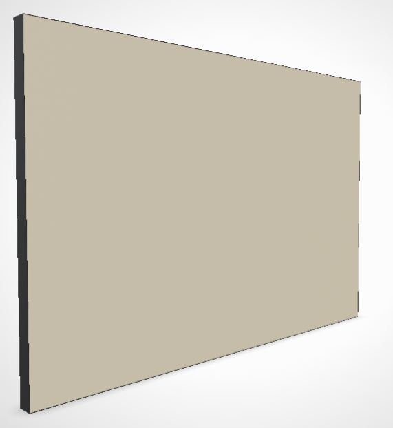 Rockfon Canva Absorber hängend 1200x1800x61 mm, Gestell schwarz ...
